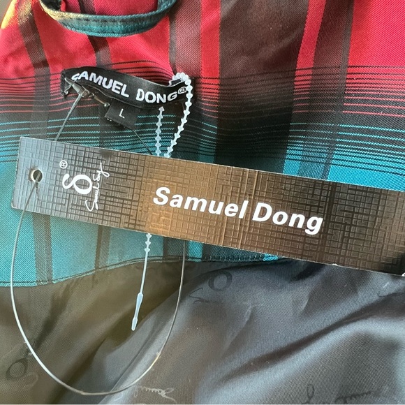 Samuel Dong | Jackets & Coats | Nwt Samuel Dong Floral Striped Zip Up ...